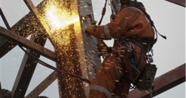 Yates Gear, Inc., Cutting and Welding at Height