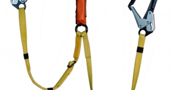 876-12 Adjustable Dual Leg 6-12 ft. Free Fall Lanyard - 2 1/2" Alum ...